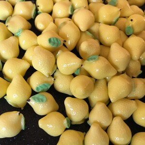 25pc Pucker up Miniature Lemon 3D resin Fruit | Etsy
