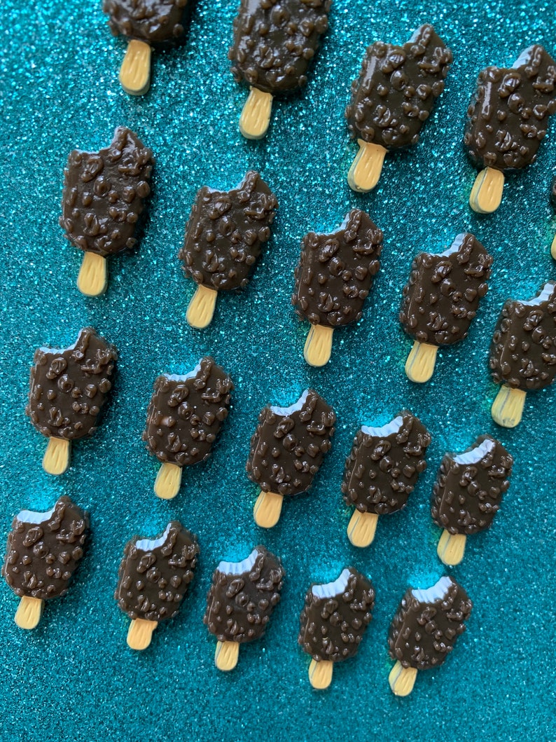 15pc. Micro Miniature Chocolate Ice Cream Cabochon Resin | Etsy