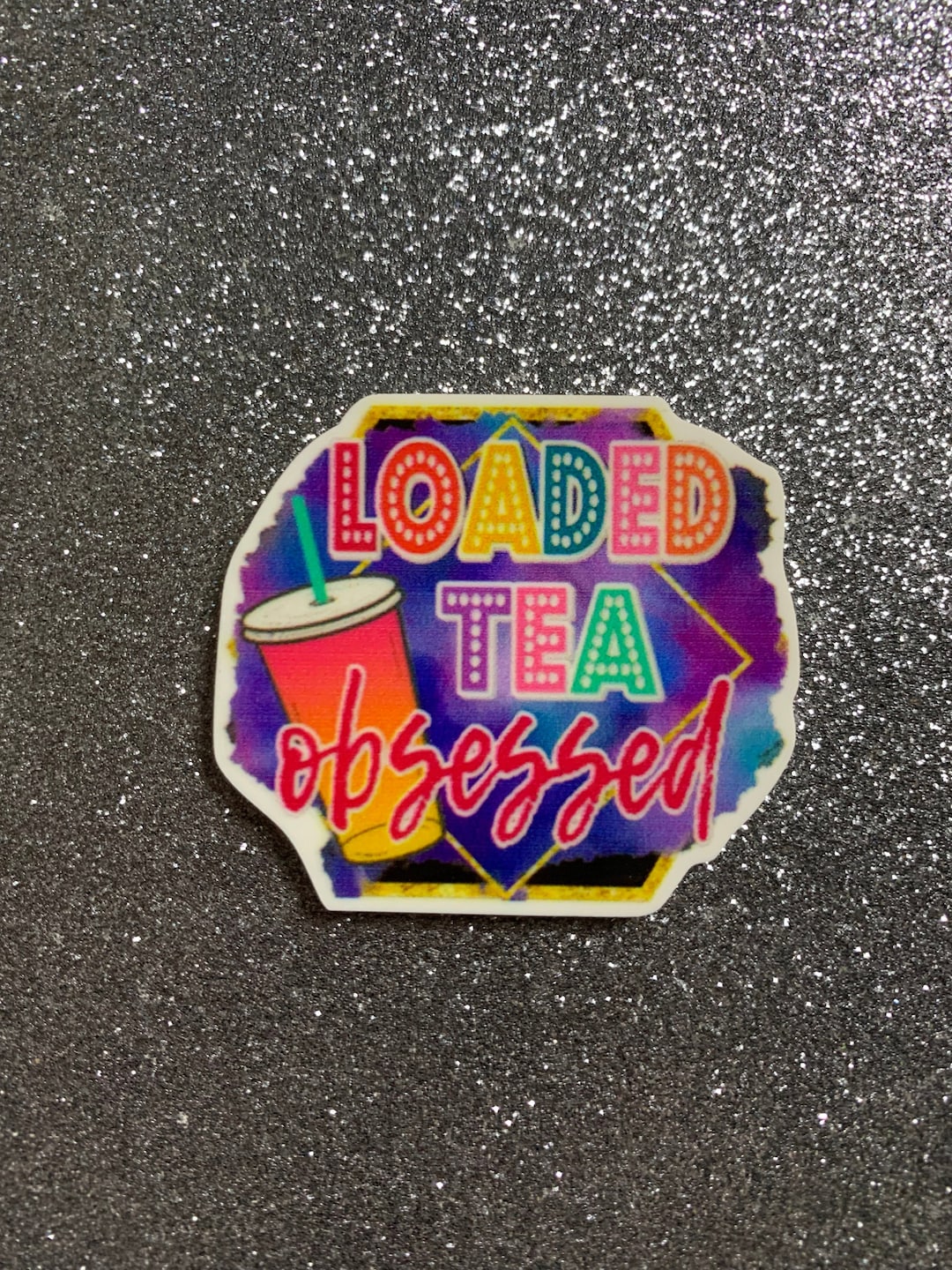 5pc. Loaded Tea Obsessed, Boba Tea, Resin Planar Flatback, Cabochon ...