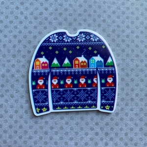 5pc Ugly Christmas Sweater, Snowman, Santa, Christmas Tree, Planar ...