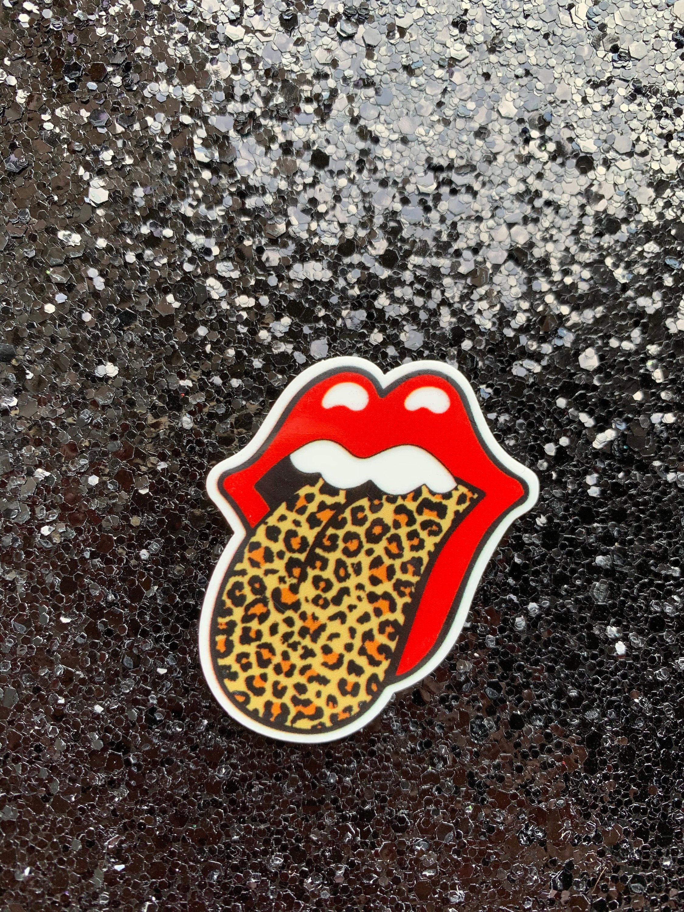 5pc. Red and Cheetah Lips Red Lip Gloss Resin Planar - Etsy.de