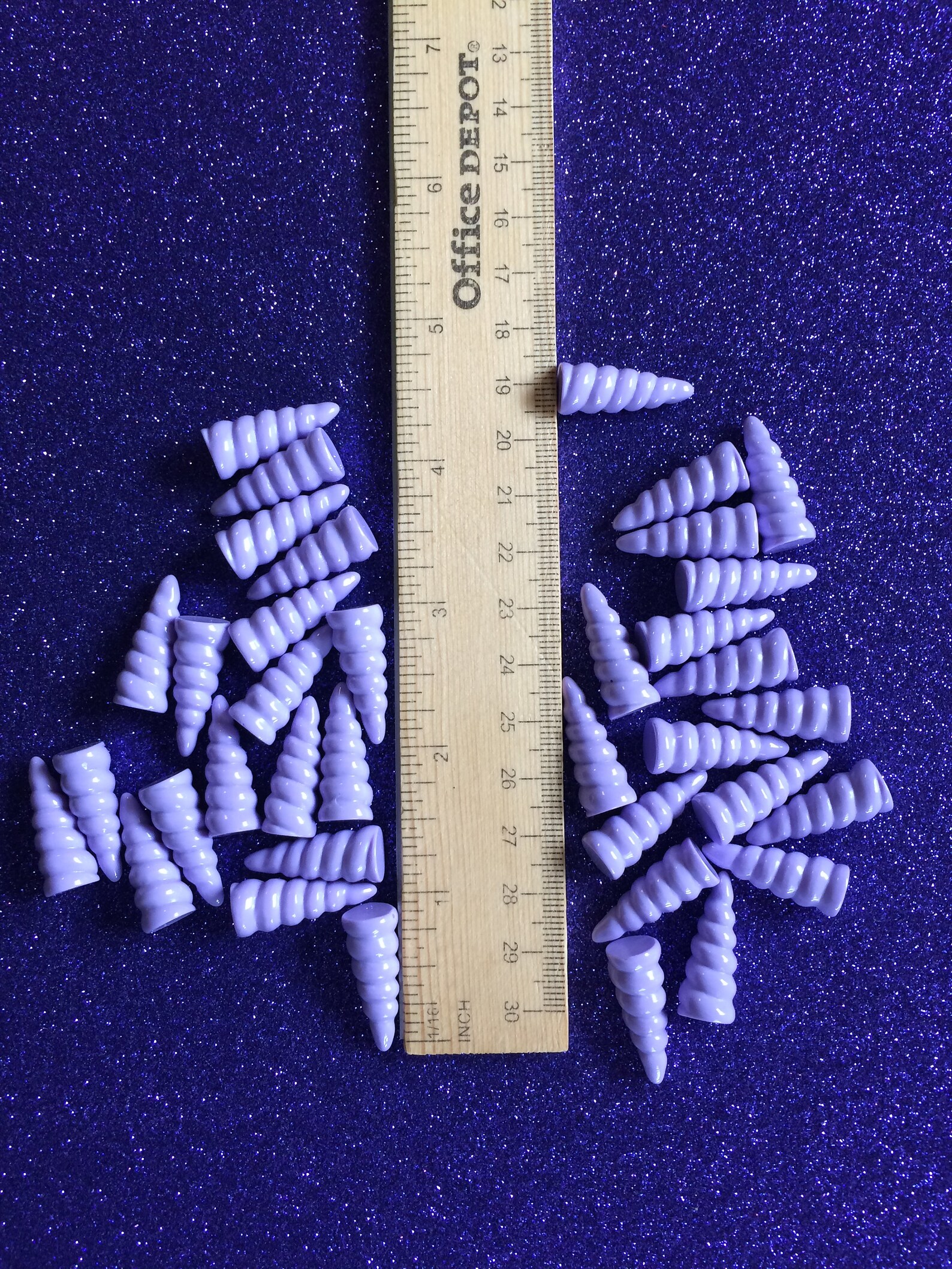 12pc. Blue Unicorn Horn With a Pink Tip, Resin Cabochon, so Kawaii! - Etsy