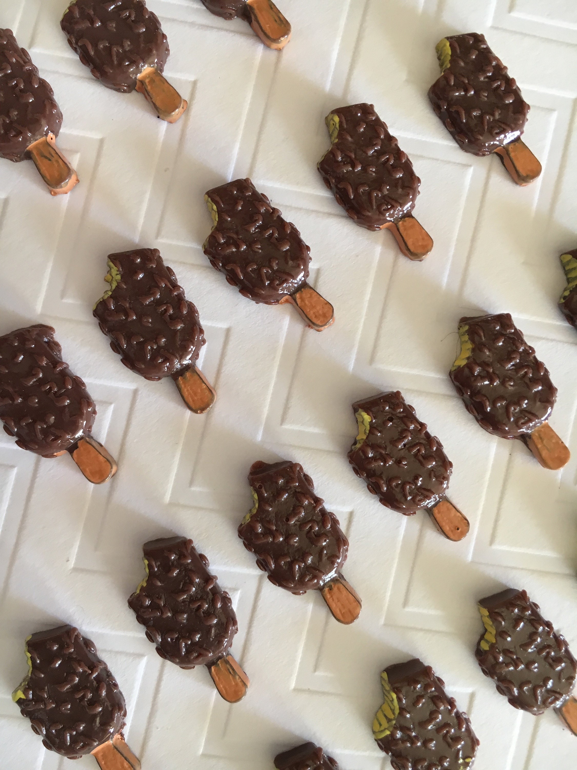 15pc. Micro Miniature Chocolate Ice Cream Cabochon Resin | Etsy