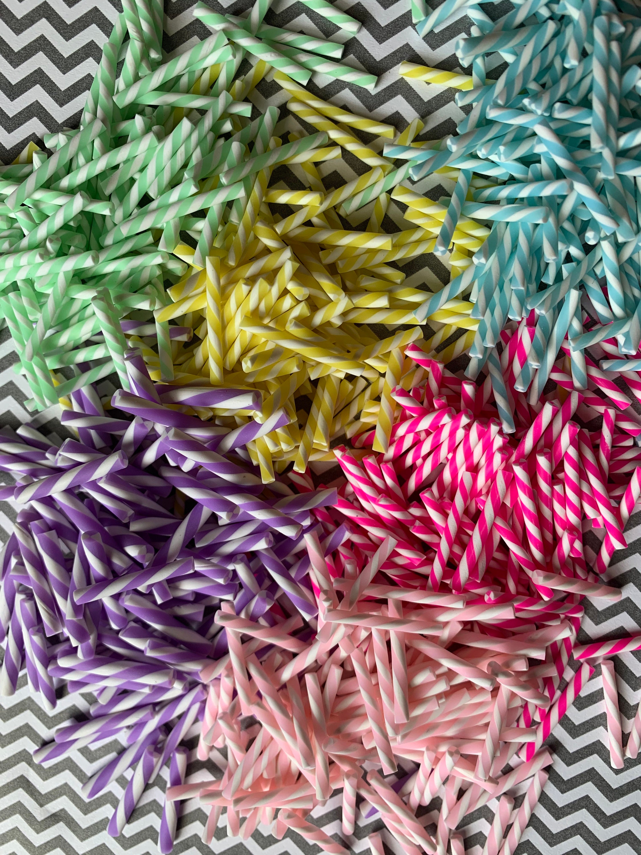 48pc. Mini Candy Sticks Mix Color Polymer Clay Faux Candy - Etsy