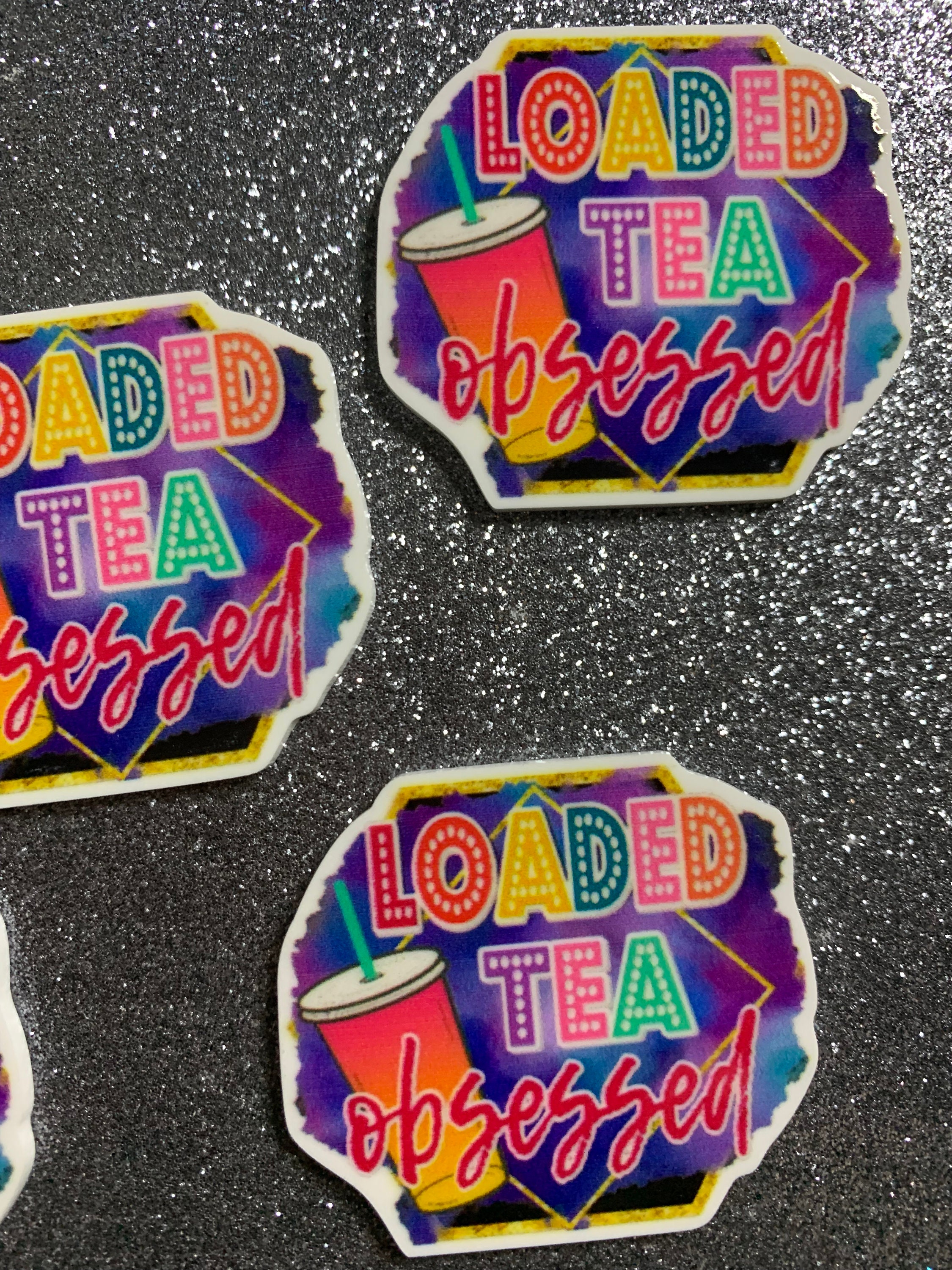 5pc. Loaded Tea Obsessed Boba Tea Resin Planar Flatback | Etsy
