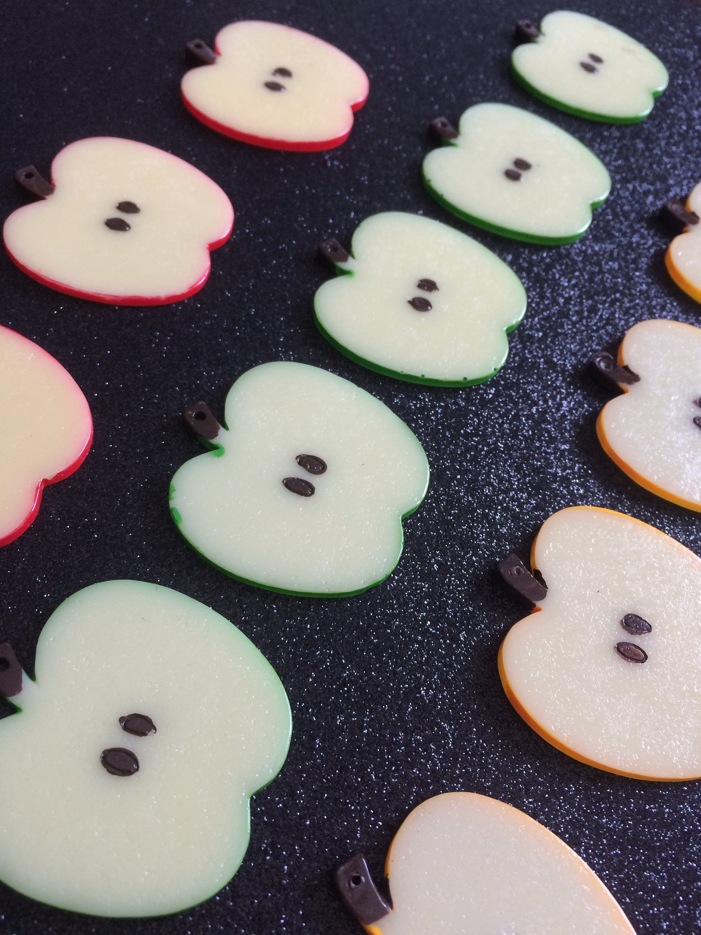 6pc Your the Apple of My Eye Huge Resin Apple Slices - Etsy