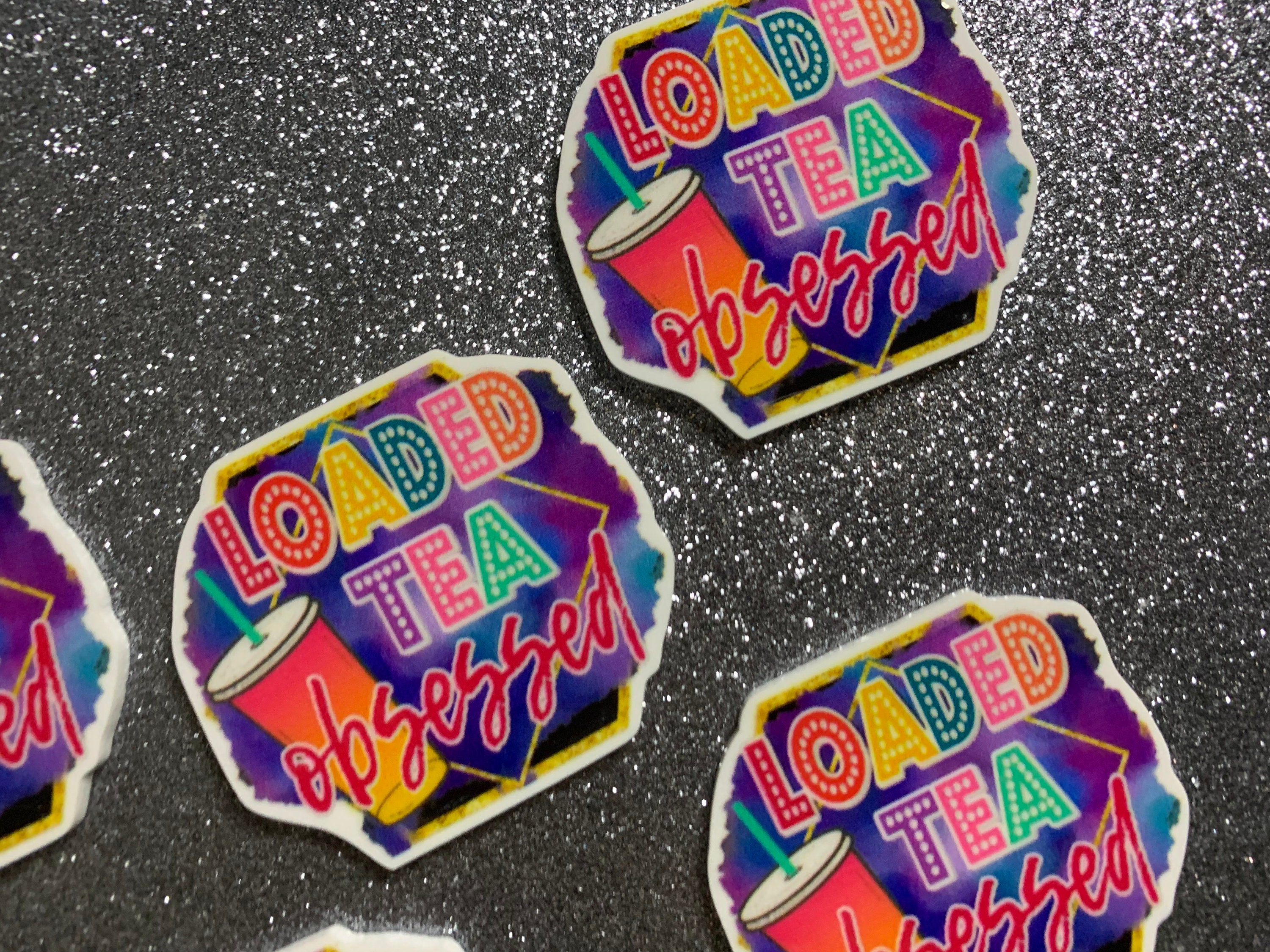 5pc. Loaded Tea Obsessed Boba Tea Resin Planar Flatback | Etsy