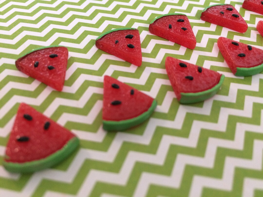15pc Micro Miniature Watermelon Slice, Resin Planar Flatback, Fruit - Etsy