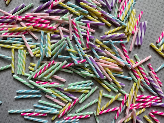 48pc. Mini Candy Sticks Mix Color Polymer Clay Faux Candy - Etsy