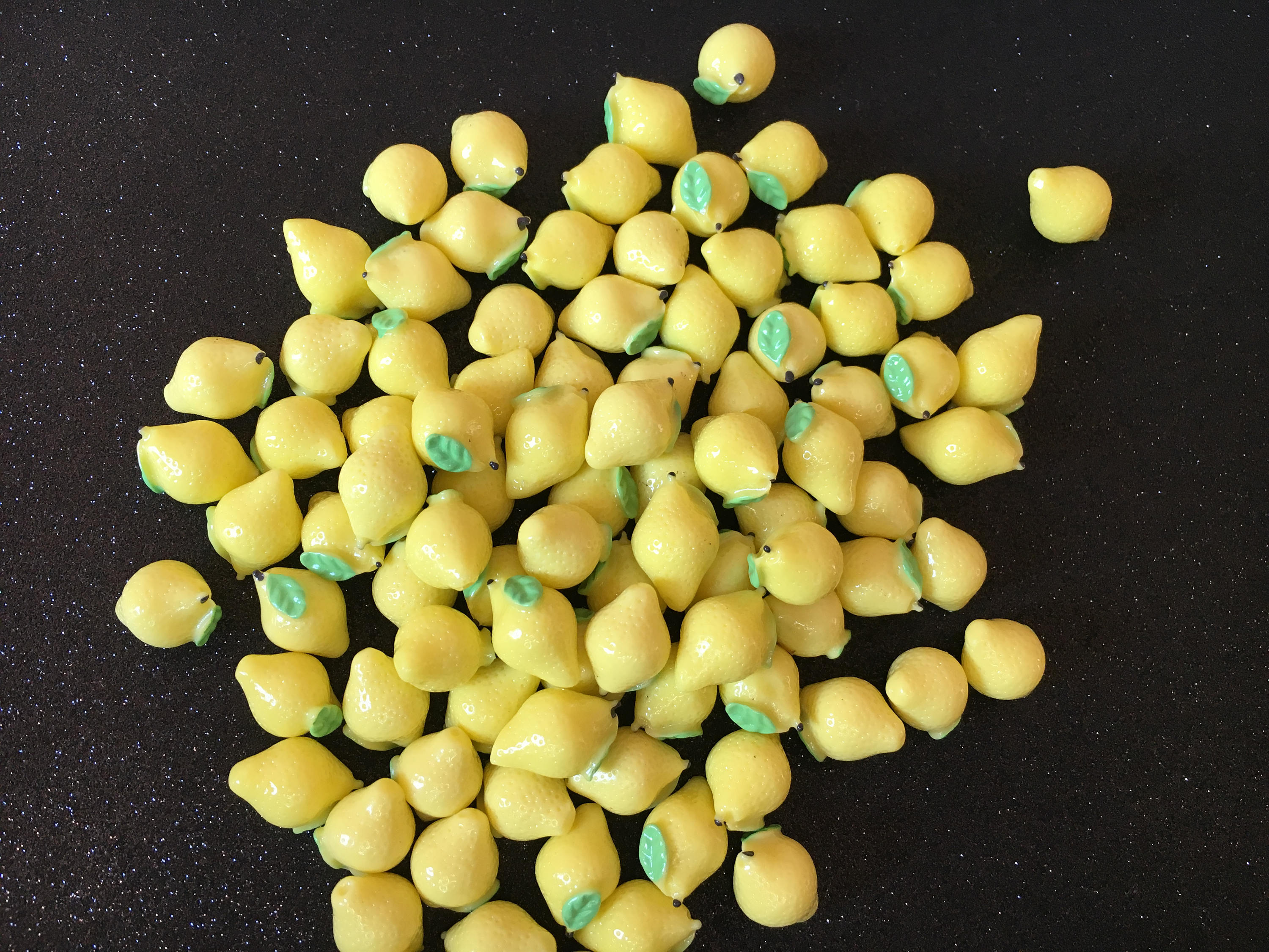 25pc Pucker up Miniature Lemon 3D resin Fruit | Etsy