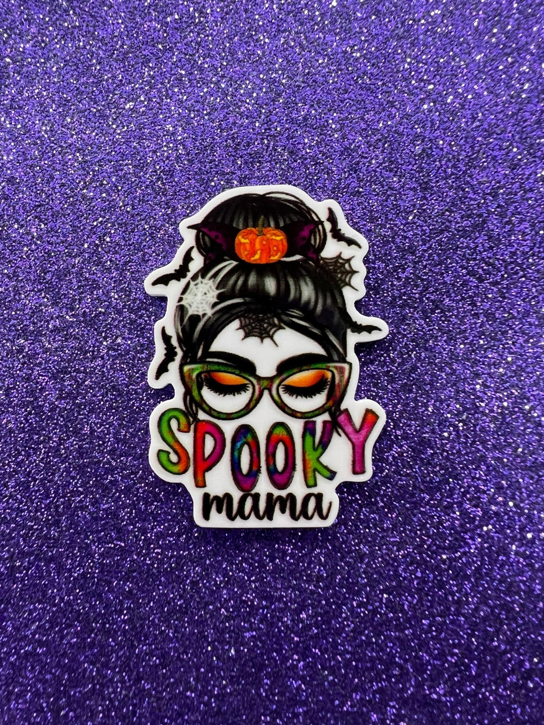 5pc Spooky Mama, Trick-or-treat, Wicked Witch, Planar Flatback, Resin ...