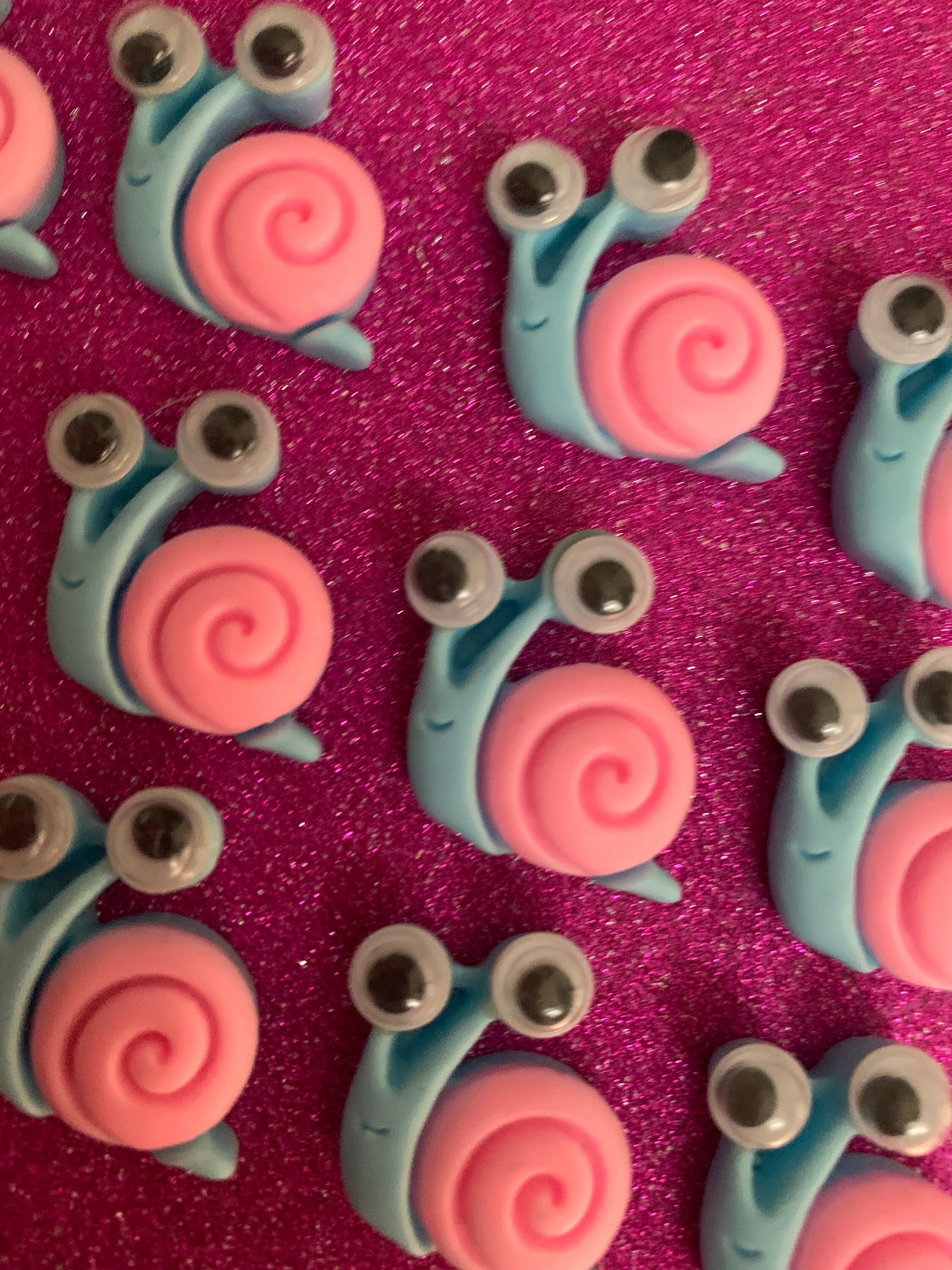 8pc. Miniature Baby Googly Eyes Snails 3D Resin Cabochon - Etsy