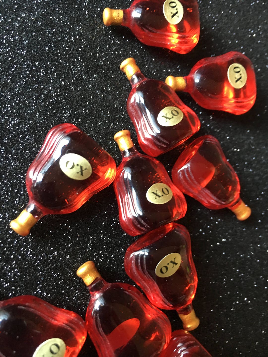 6pc. Miniature Brandy Bottle, Resin Cabochon, Liquor Charm - Etsy