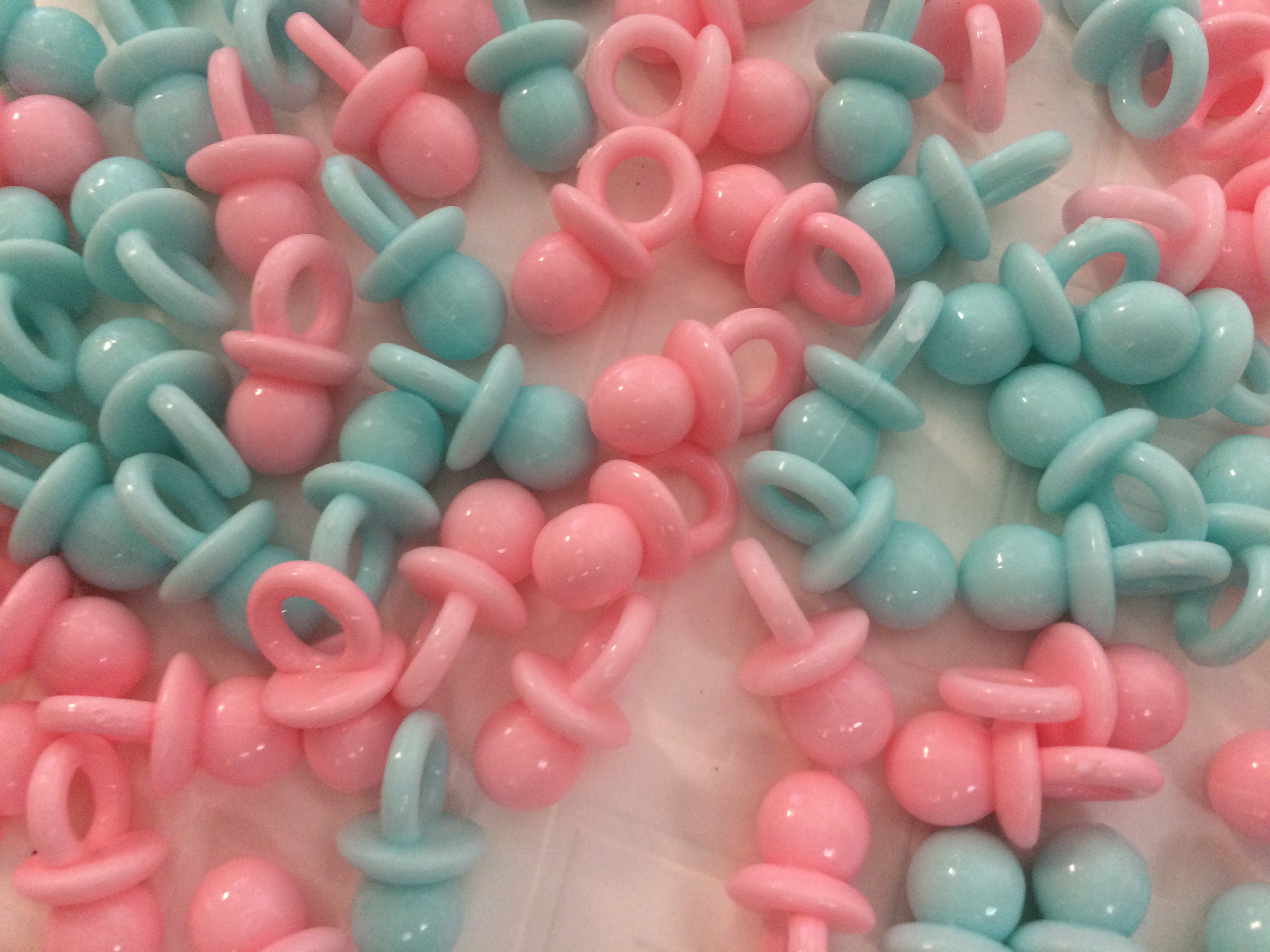 16pc. Pink and Blue Baby Pacifiers Resin Cabochon Charm - Etsy