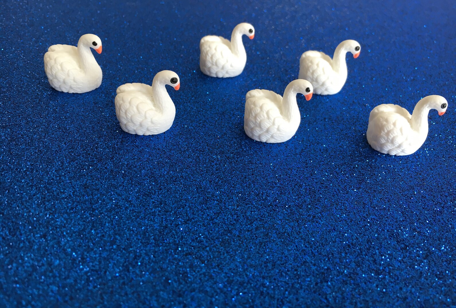 6pc. White Miniature Swans 3D Resin Cabochon - Etsy