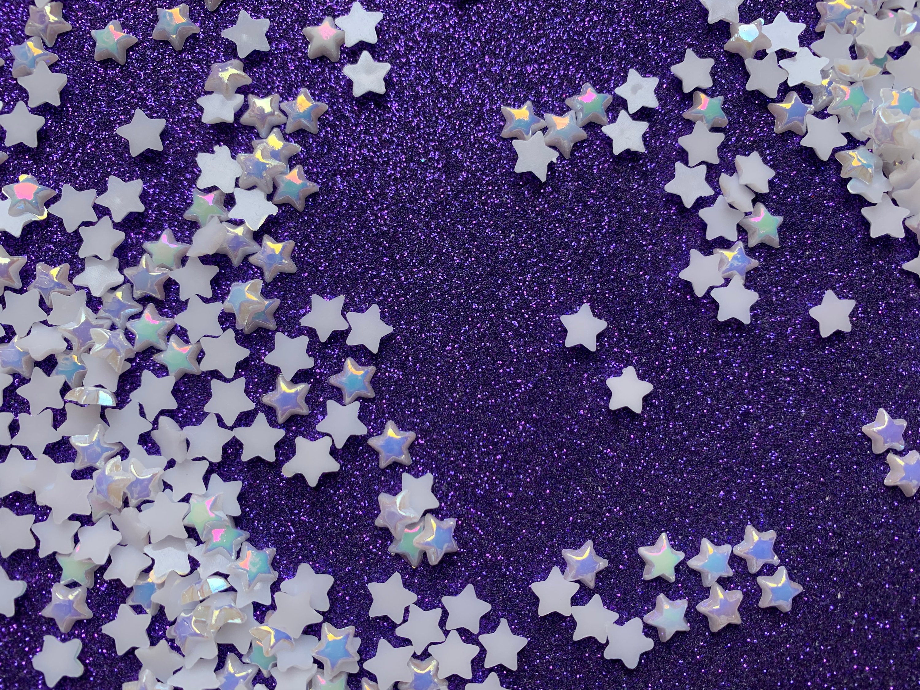 6mm Shining Star 6 grams Micro Miniature White Resin Star | Etsy