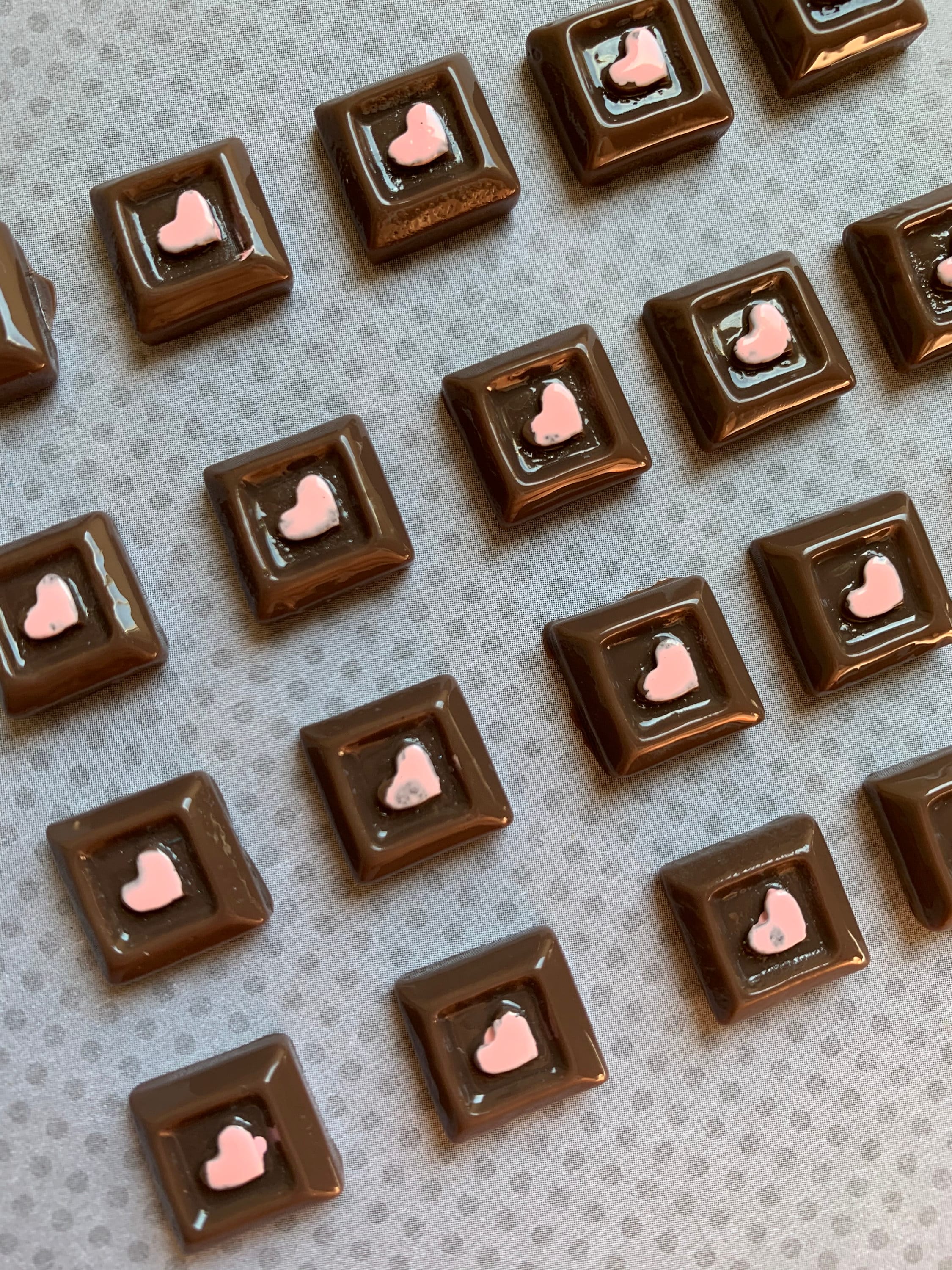 18pc. Micro Miniature Chocolate Squares Cabochon Charms | Etsy