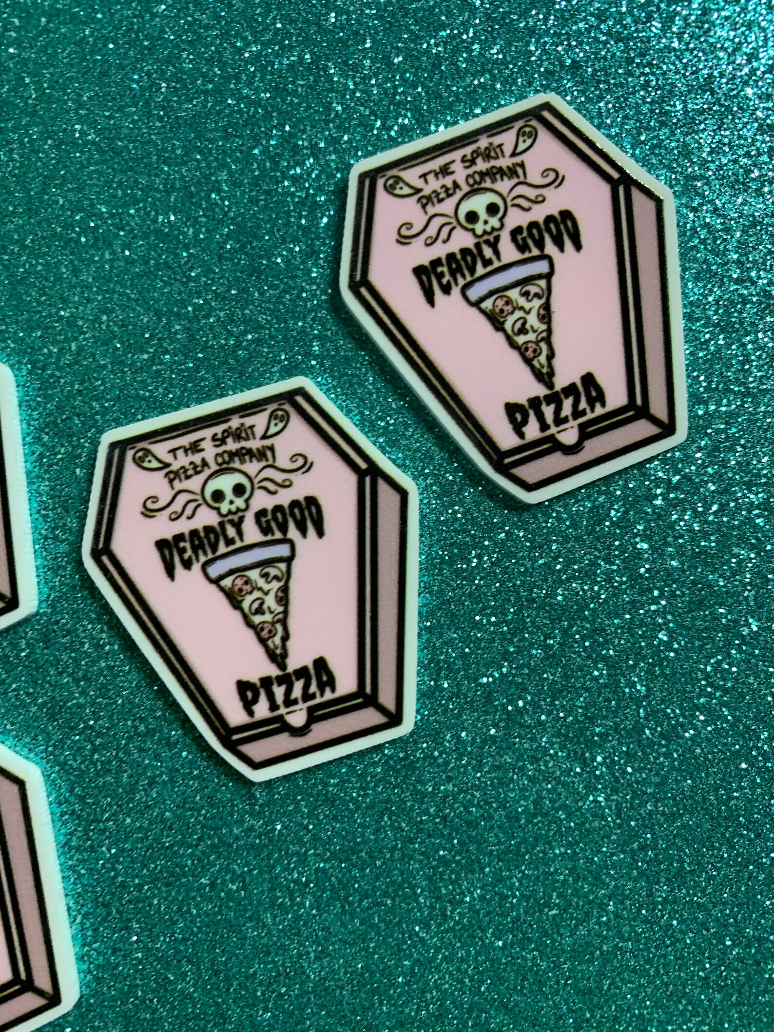 5pc Deadly Good Pizza Pastel Goth Pizza Spooky Food Skull | Etsy