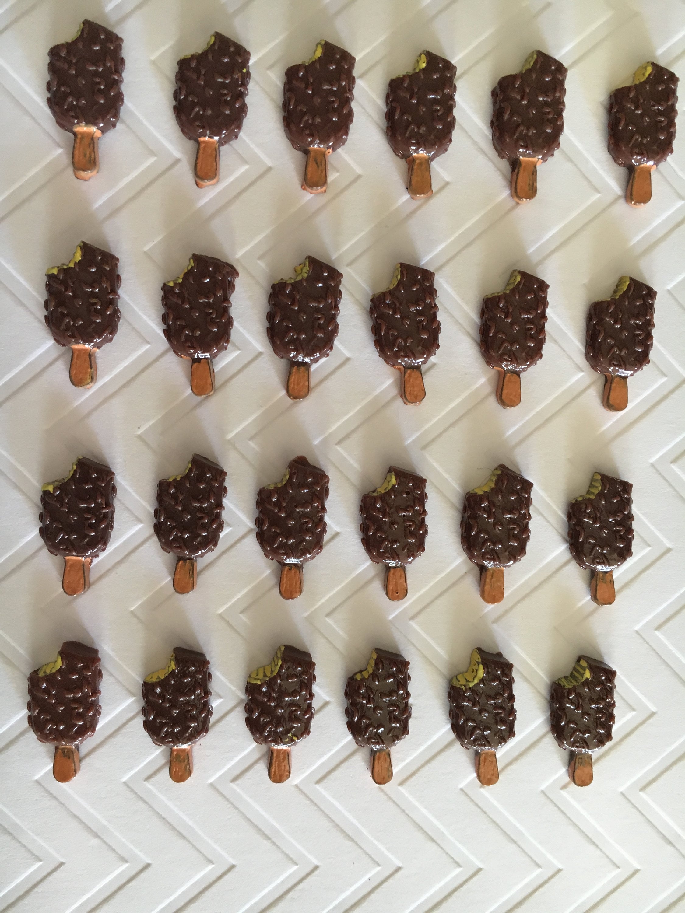 15pc. Micro Miniature Chocolate Ice Cream Cabochon Resin | Etsy
