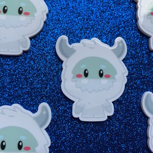 5pc Yeti Monster Resin Planar, Snow Globe, Planar Flatback, Cabochon ...