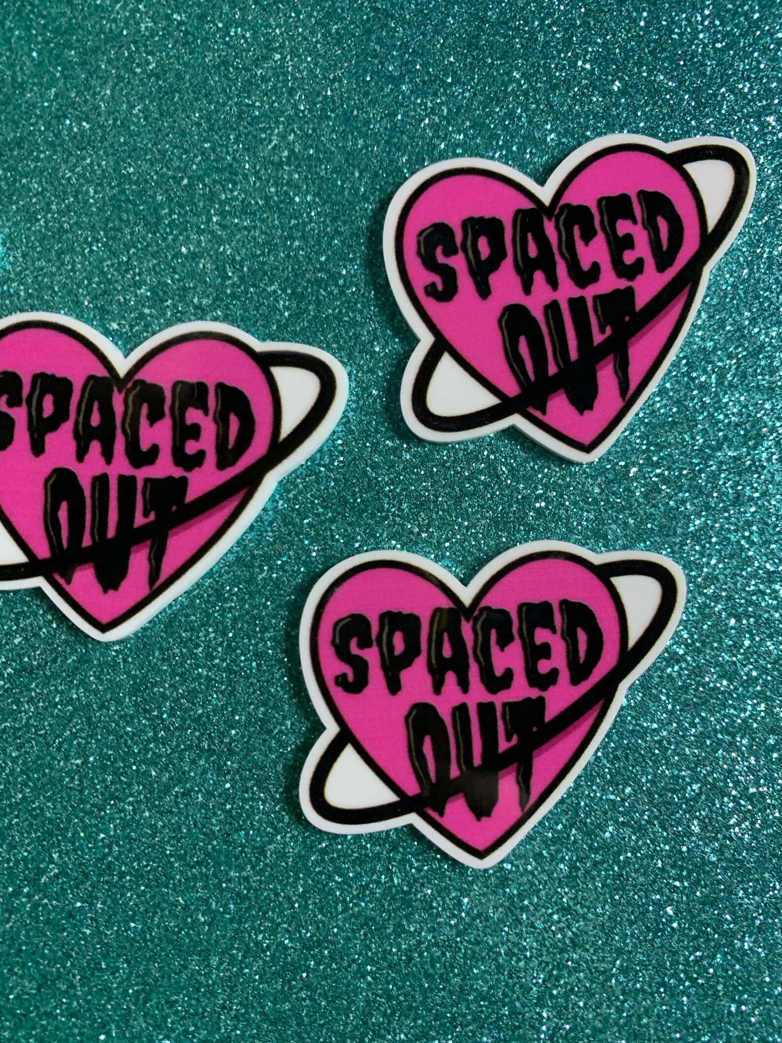 5pc. Spaced Out, Planet, Alien Abduction, Planar Resin, Flatback ...