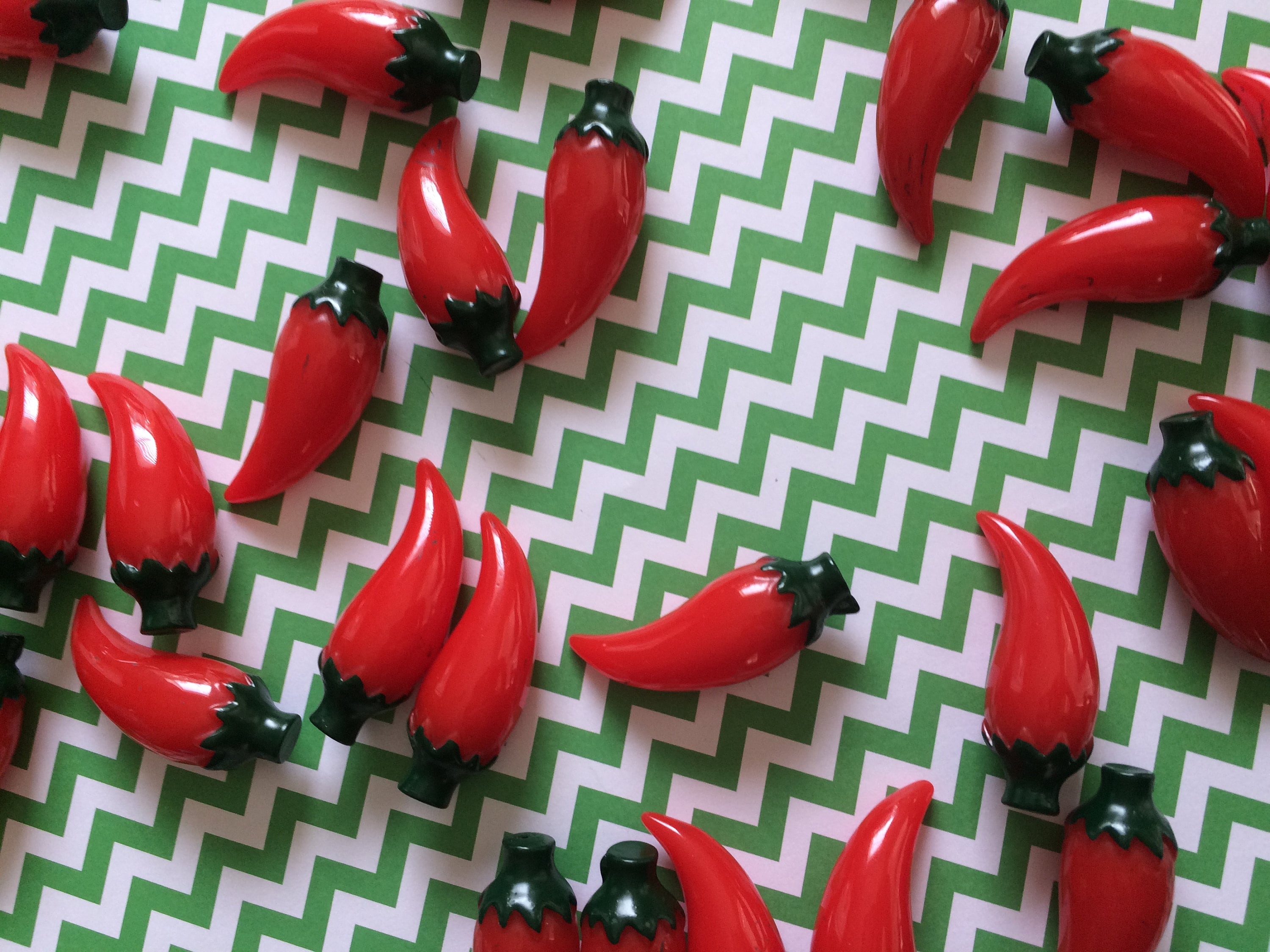 12pc Red Hot Chili Peppers Huge 3D Resin Cabochon - Etsy