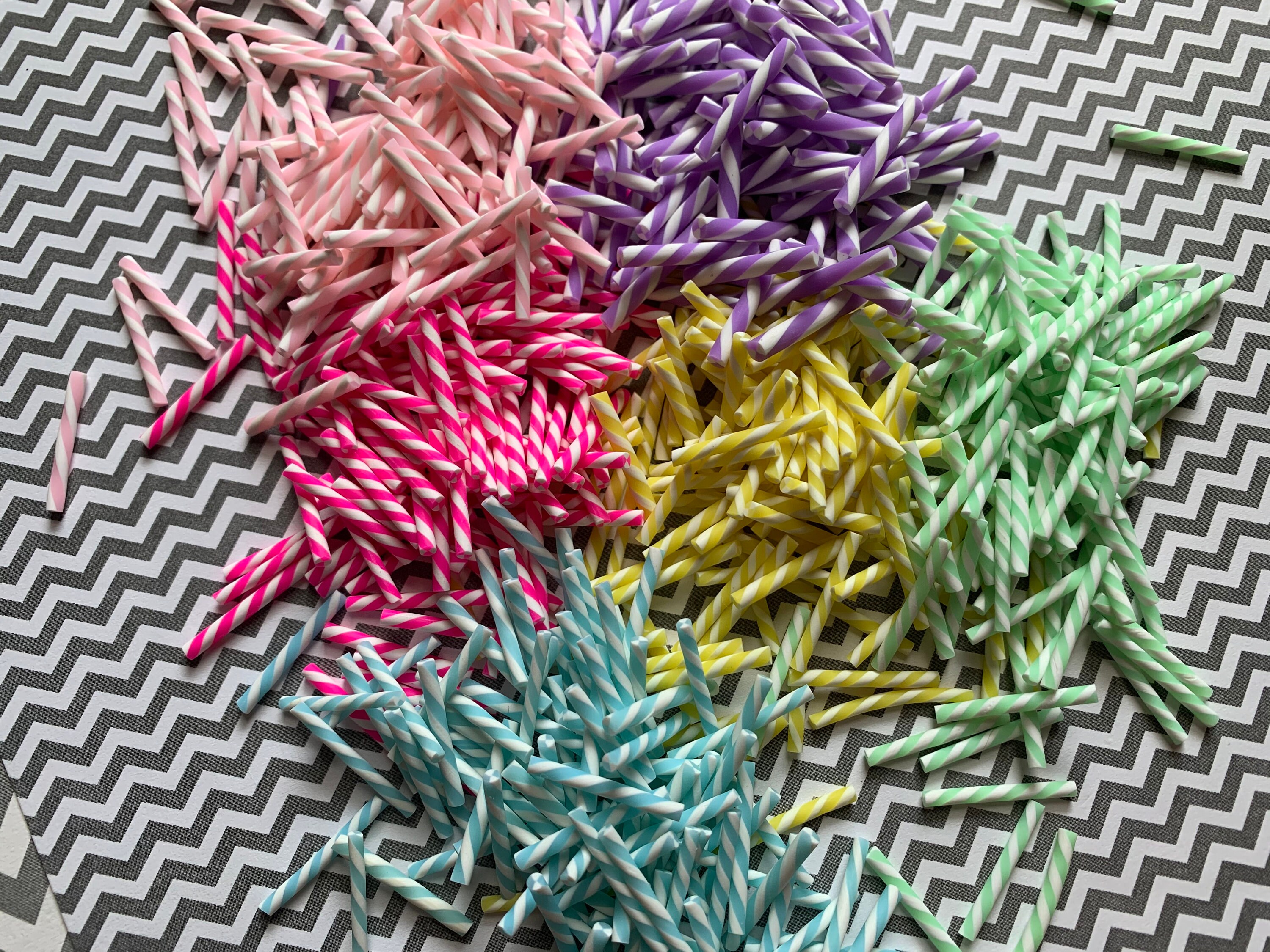48pc. Mini Candy Sticks Mix Color Polymer Clay Faux Candy - Etsy