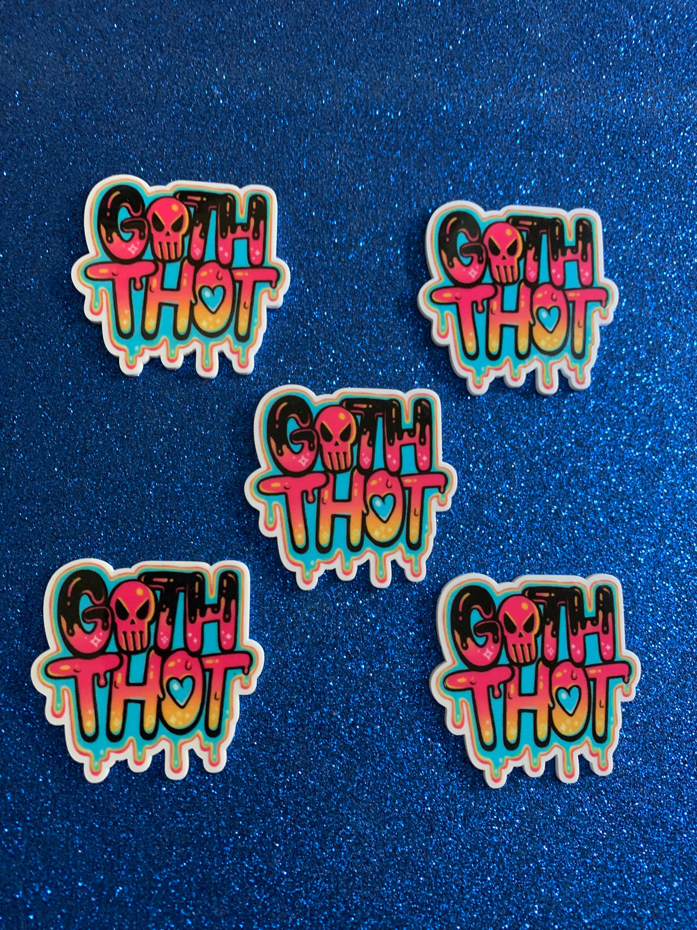 5pc Goth Thot, A Big Booty Girl, Living Dead Girl, Planar Flatback ...