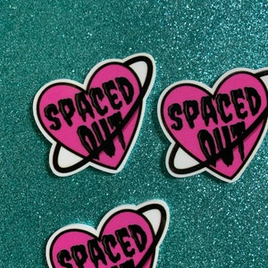 5pc. Spaced Out, Planet, Alien Abduction, Planar Resin, Flatback ...