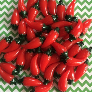 12pc Red Hot Chili Peppers!, Huge 3D Resin Cabochon - Etsy