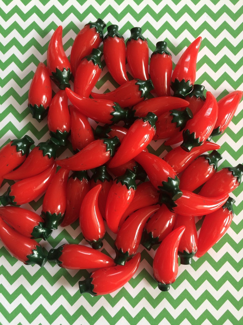 12pc Red Hot Chili Peppers Huge 3D resin Cabochon | Etsy