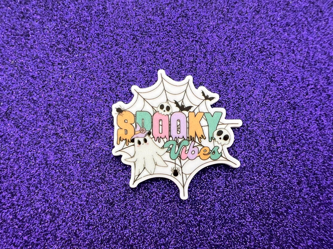 5pc. Pink Ghost and Pumpkin, Planar Flatback, Resin Cabochon, Bow ...