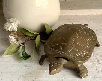 Brass Ashtray Turtle - Etsy