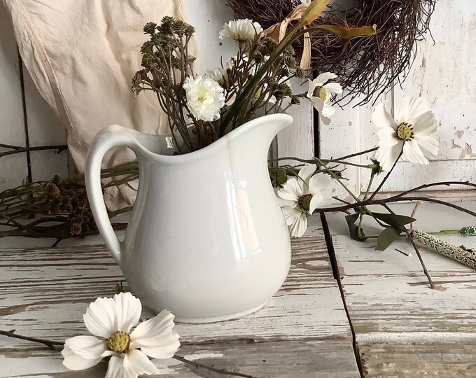 Vintage Ironstone Pitcher Creamer Milk 5.5 Tepco Restaurantware Farm ...