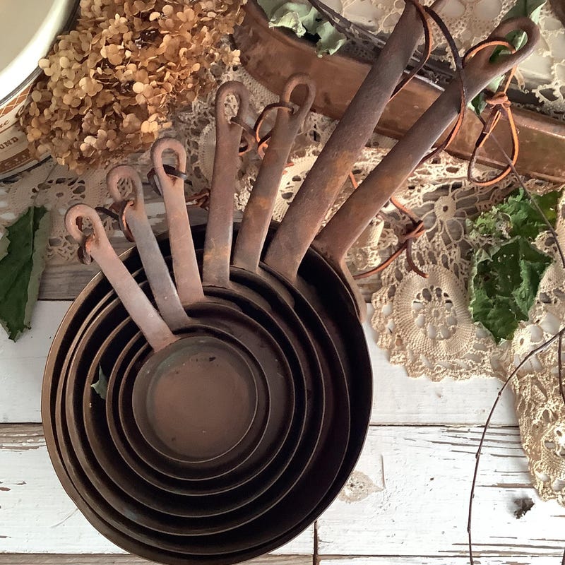 Vintage Antique Copper Pots - Etsy
