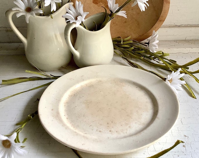 Antique Heavily Aged Ironstone 9 Plate Serving Dinner Crazed and ...