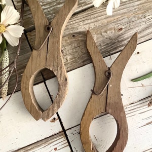 Antique Large Wood Rug Clothesline Clamp Clothespin Country Cottage ...