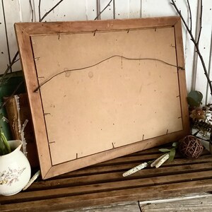 Vintage Framed Floral Litho Print Picture 18x15 Vase and Flowers Still ...