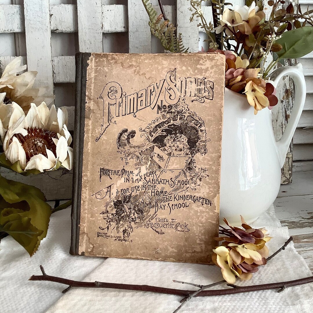 Antique 1890s Primary Songs for Sabbath School Kindergarten Children's ...