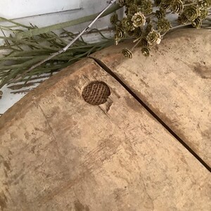 Vintage Wood Barrel Lid 20d Riser Bread Charcuterie Board Display ...