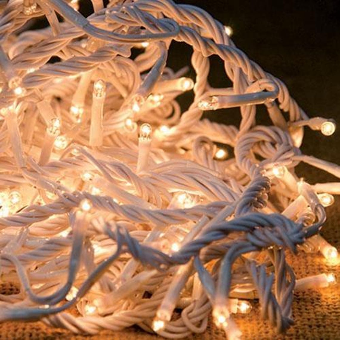 Teeny Twinkle String Lights: 140 Count, 26 Ft Brown Wire - Etsy