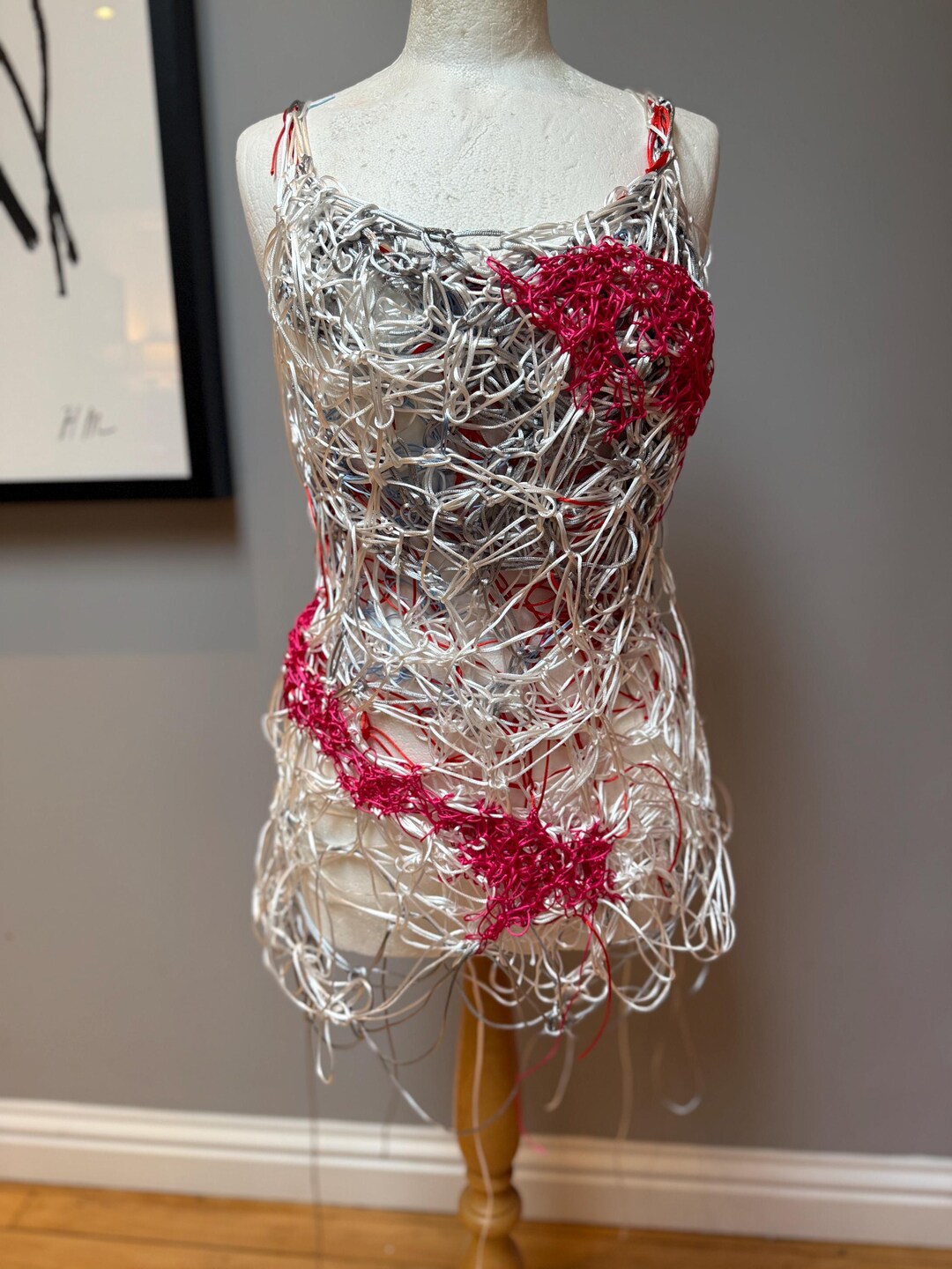 Cyborg Girl Wild Artisanal Crochet Dress, Haute Couture, Avant Garde ...