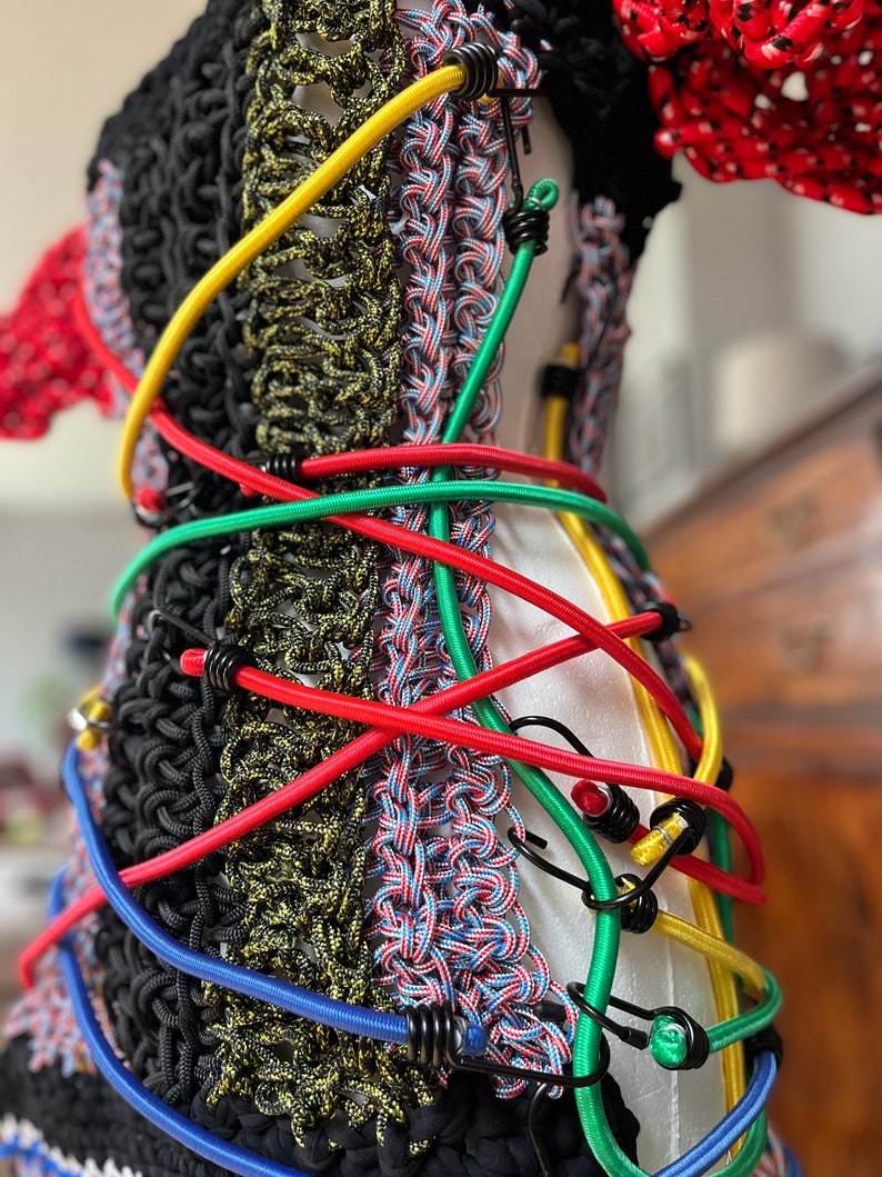 The Bunji Dress. Crocheted From Bunji Rope. Custom Orders. as - Etsy