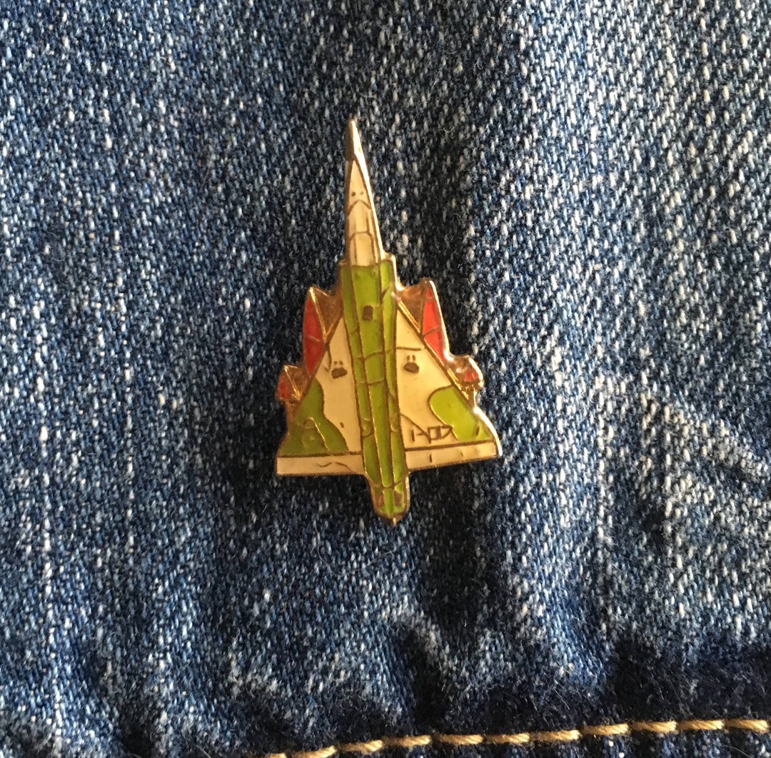 VINTAGE FIGHTER JET Enamel Pin - Etsy