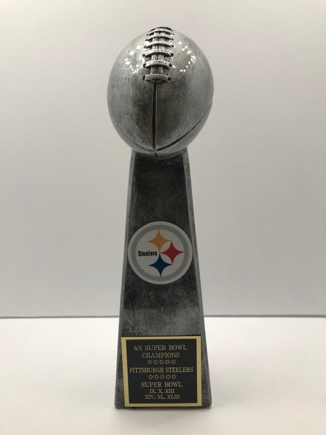 Pittsburgh Steelers 6X Super Bowl Champions Lombardi Style Trophy 13 ...