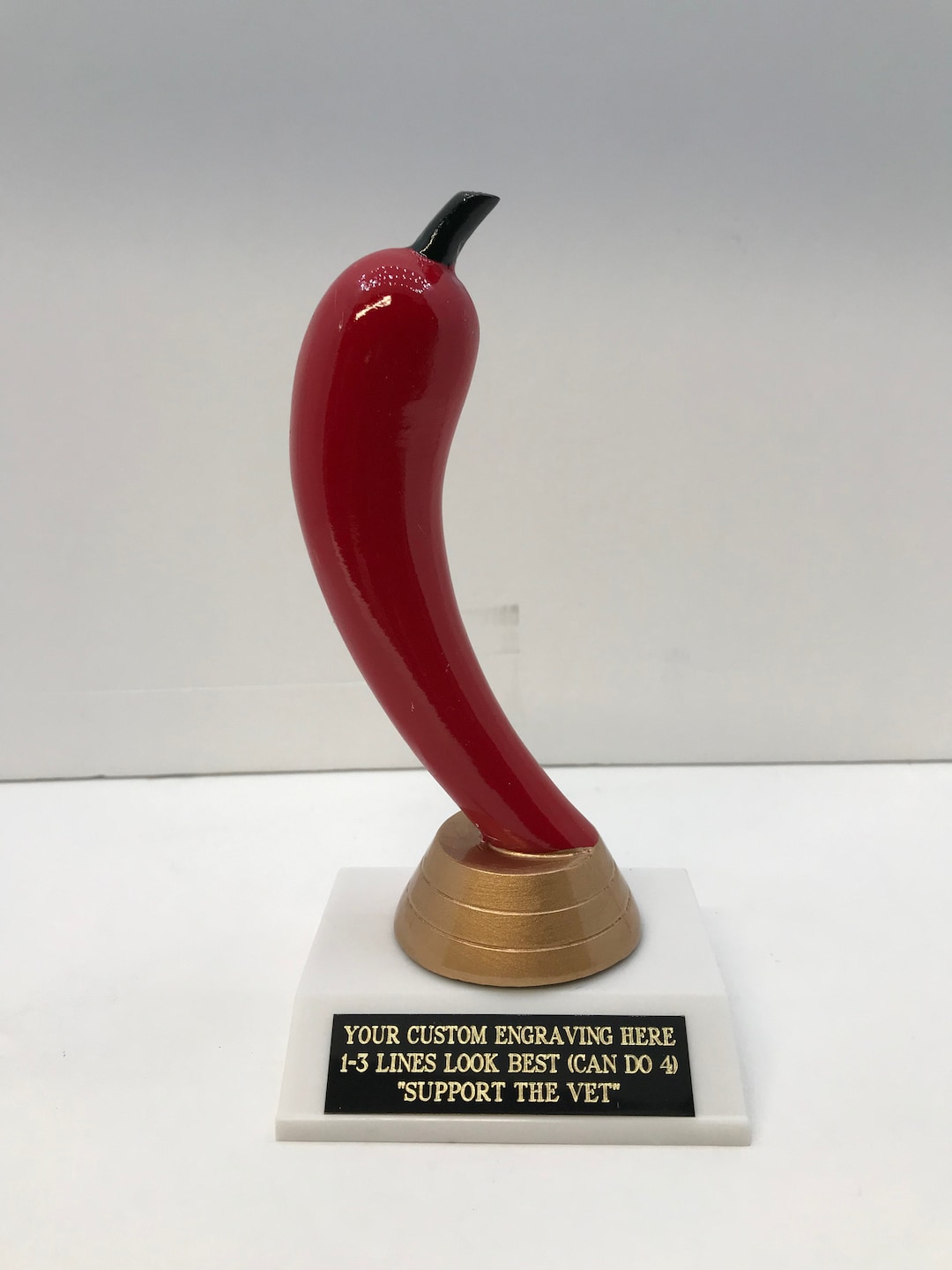 Chili Salsa Pepper BBQ Award Trophy 7" Tall Free Custom Engraving ...