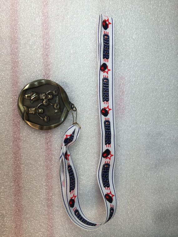 Cheerleader Medal Award Trophy Die Cast 32 Cheer Ribbon - Etsy