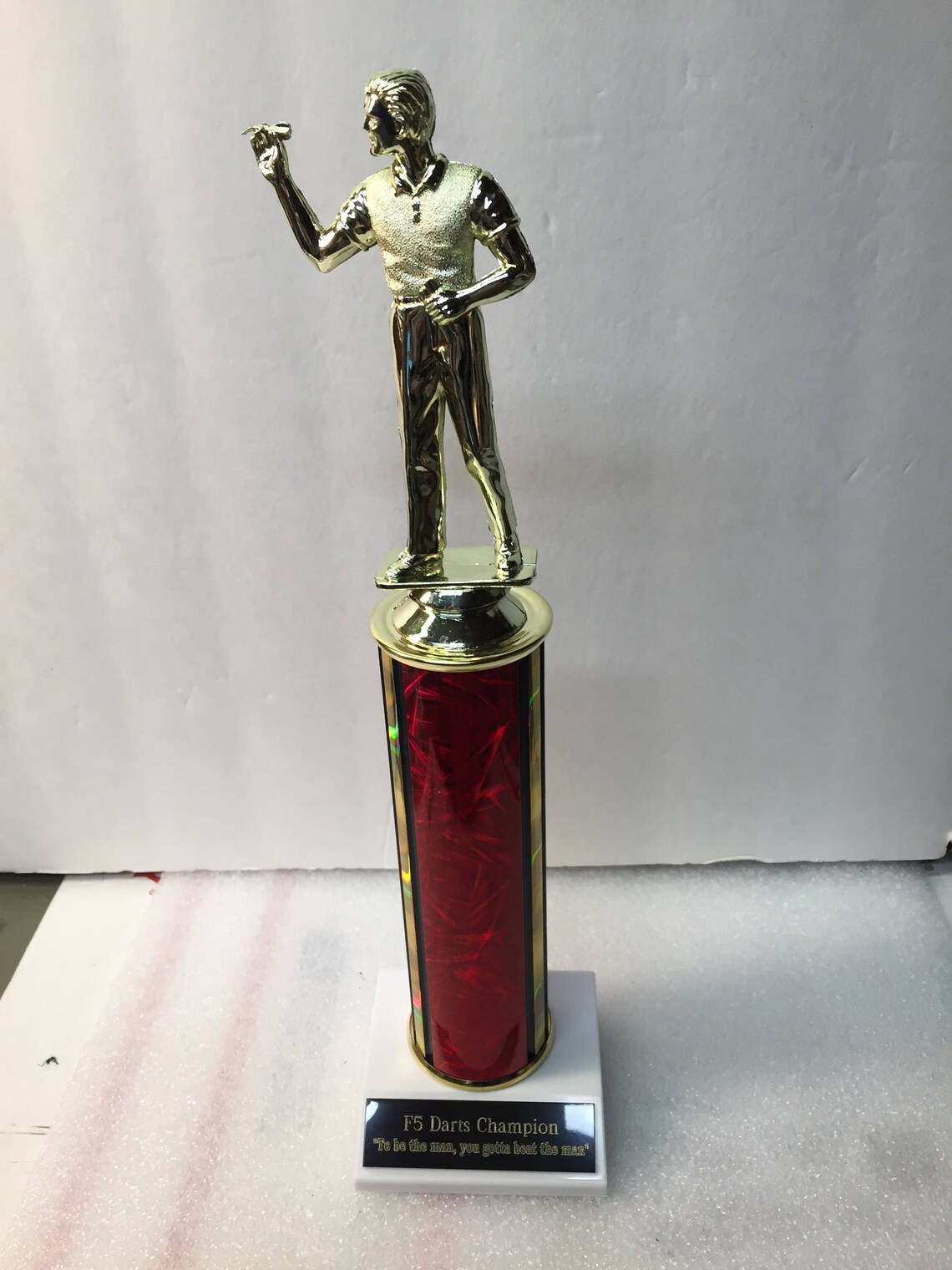 Darts Trophy Award 12" Free Custom Engraving Ships 2 Day Priority Mail ...