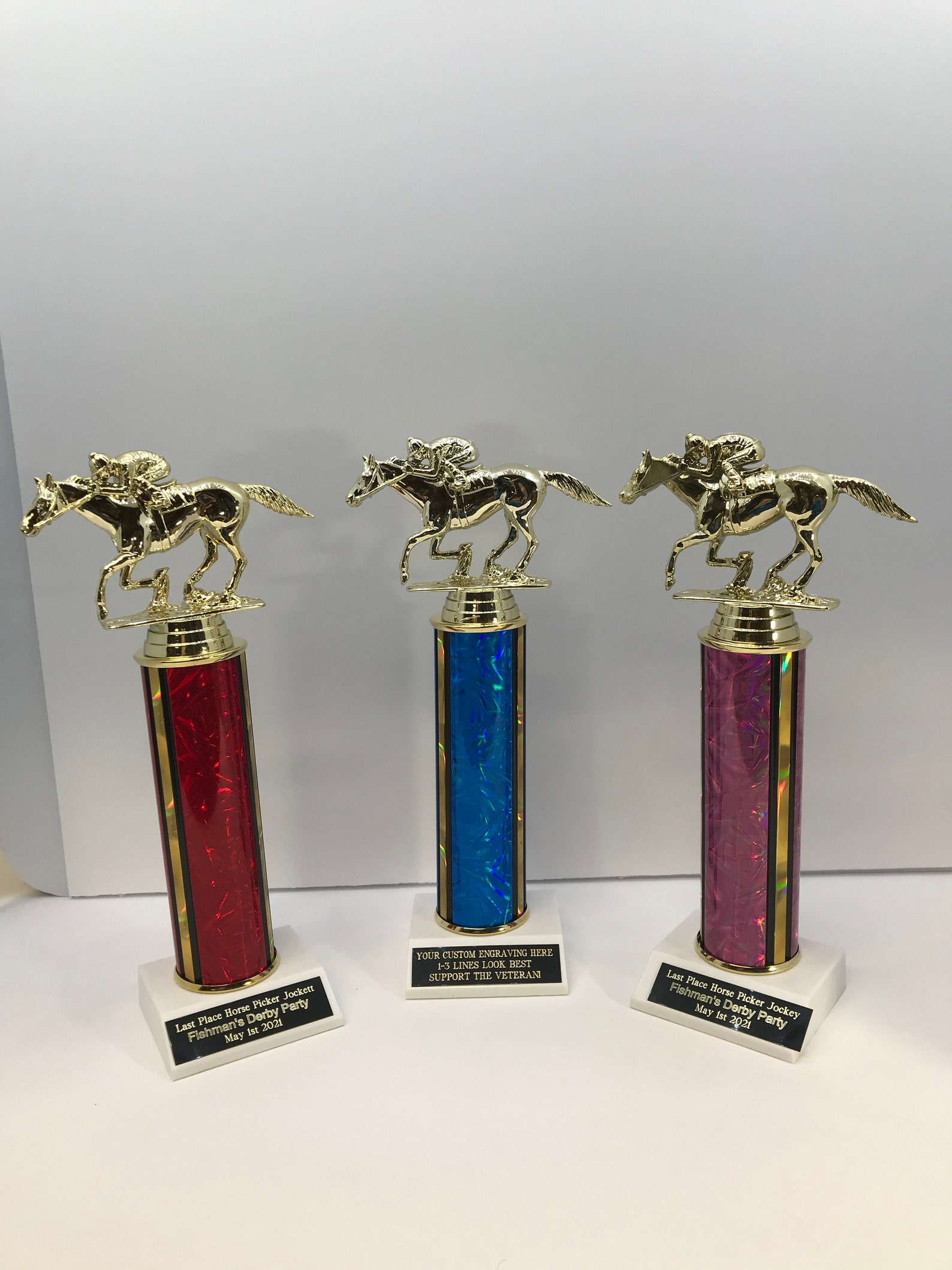 Kentucky Derby Party Award Horse Racing Free Custom Engraving Ships 2-3 ...