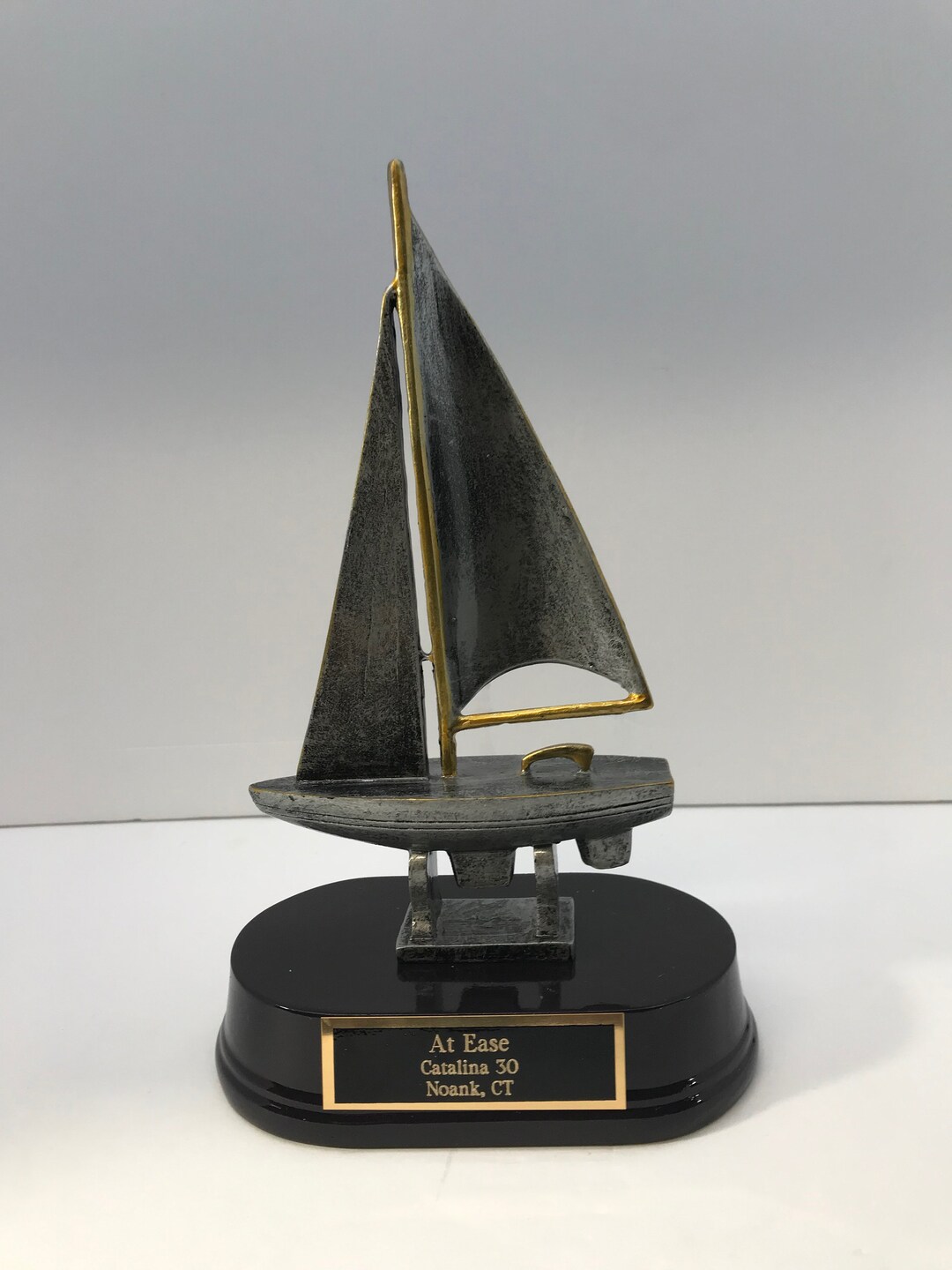 Sailboat Boating Racing Ragata Catalina Pearson Award 11" Tall Free ...